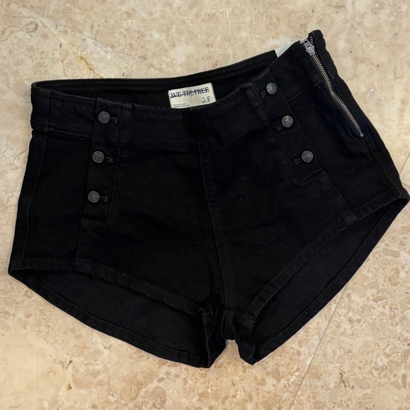 Free People | Shorts | Free People Swan Song Sailor Micro Jean Shorts ...
